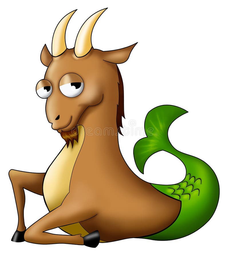 De Dierenriemteken Van Steenbok Vector Illustratie - Illustration of ...