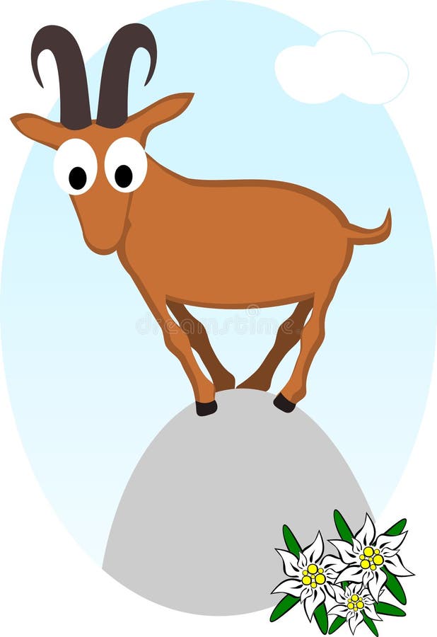 Steenbok vector illustratie. Illustratie bestaande uit ster - 4087947