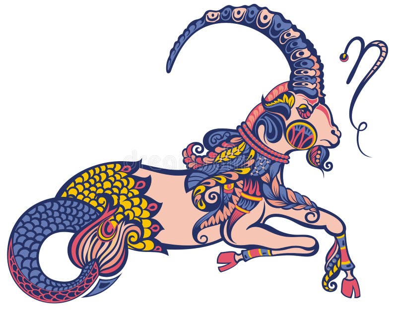 Steenbok Het Teken Van De Dierenriem Astrologisch, Horoscoopsymbool ...