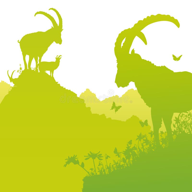 Steenbok vector illustratie. Illustration of dier, geit - 30281974