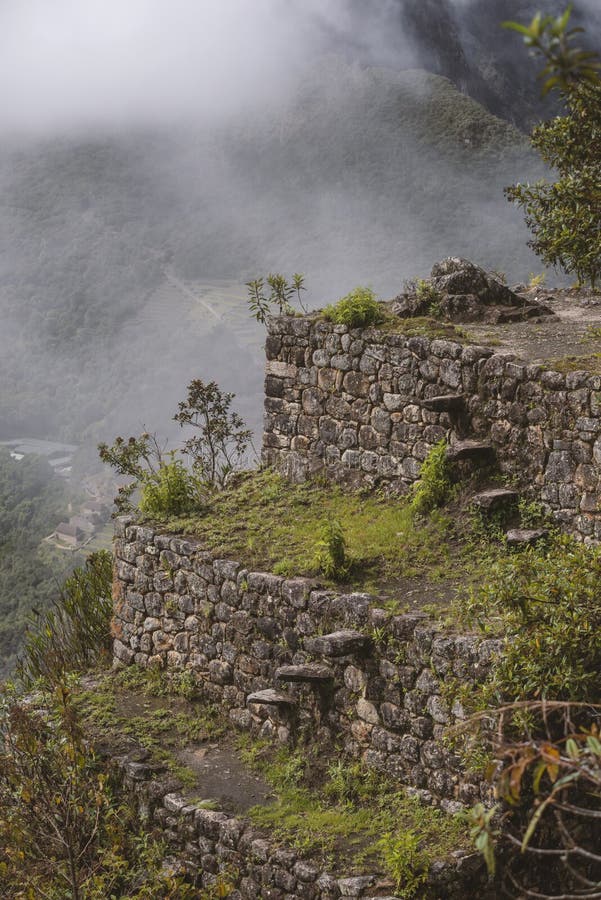 Steep ancient terraces stock photo. Image of inca, peru - 241376948