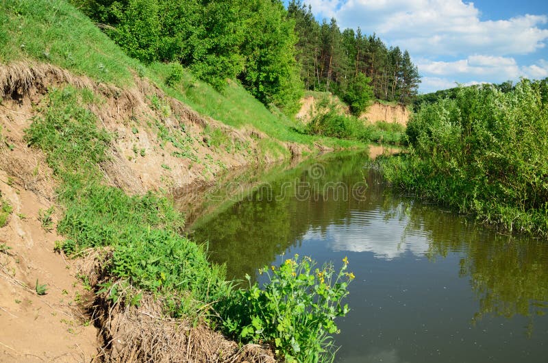 Steep riverbank stock photo. Image of high, province - 49251694