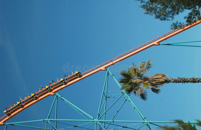 Steep Drop Coaster stock photo. Image of drop, momentum - 481512