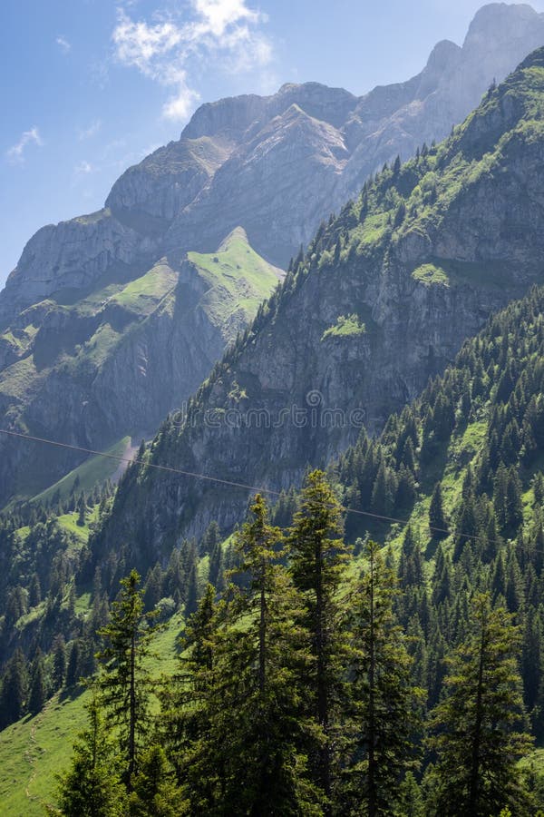 Steep Edge of the Face of Mount Pilatus Stock Photo - Image of peaceful ...