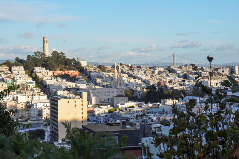 Steep Hills of San Francisco, California, USA Stock Image - Image of ...