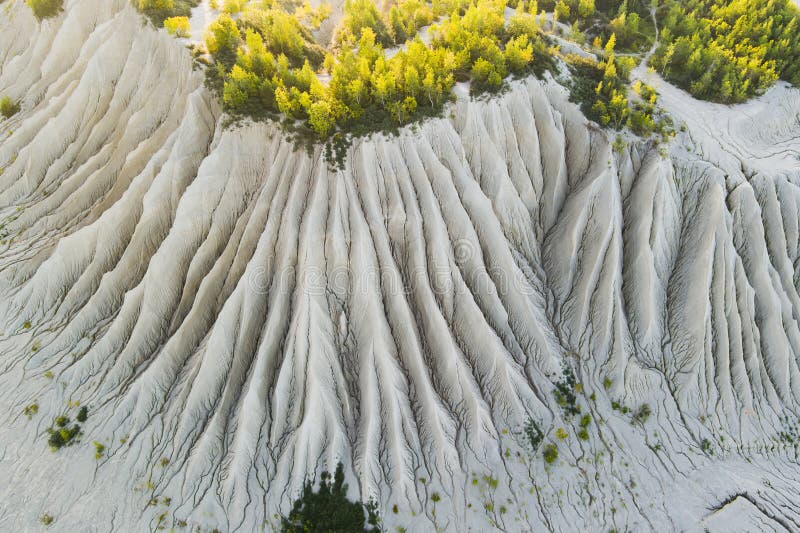 Steep Relief on the Hills at the Rummu Quarry, Photo View from a Drone ...