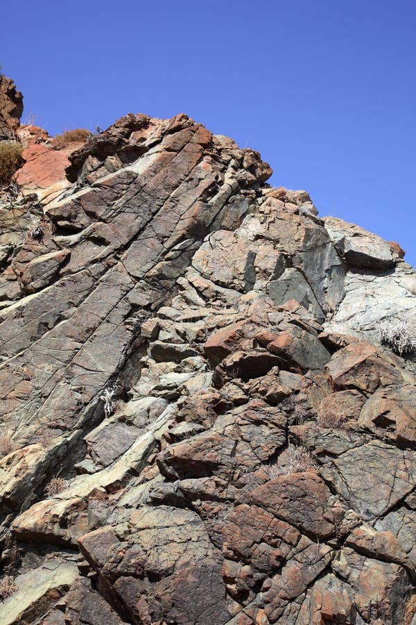 Steep rock stock image. Image of rough, brown, broken - 10544817