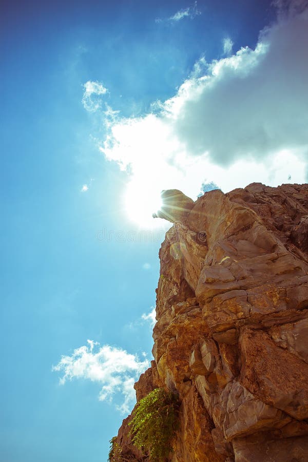 A Steep Place on a Dome in Yosemite National Park Stock Photo - Image ...