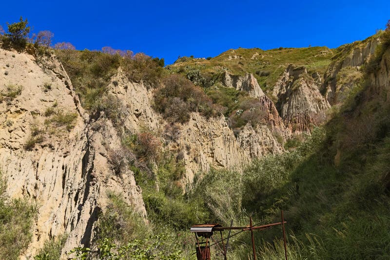 Steep sides eroded stock photo. Image of calanques, badlands - 127206678