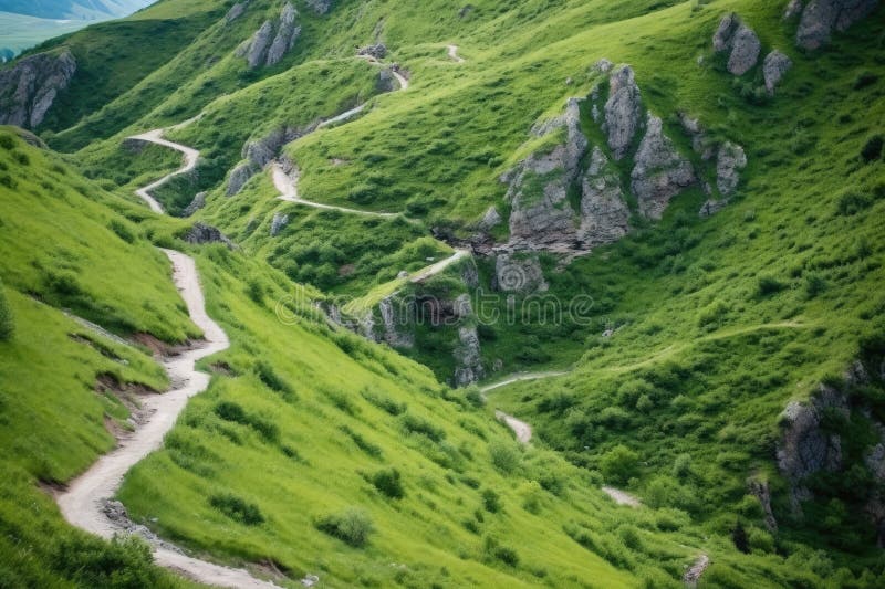 Switchback hiking trail stock photo. Image of hiking - 47869168
