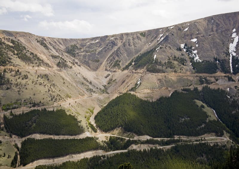 Steep Switchbacks of Narrow Road Stock Photo - Image of hills, hike ...