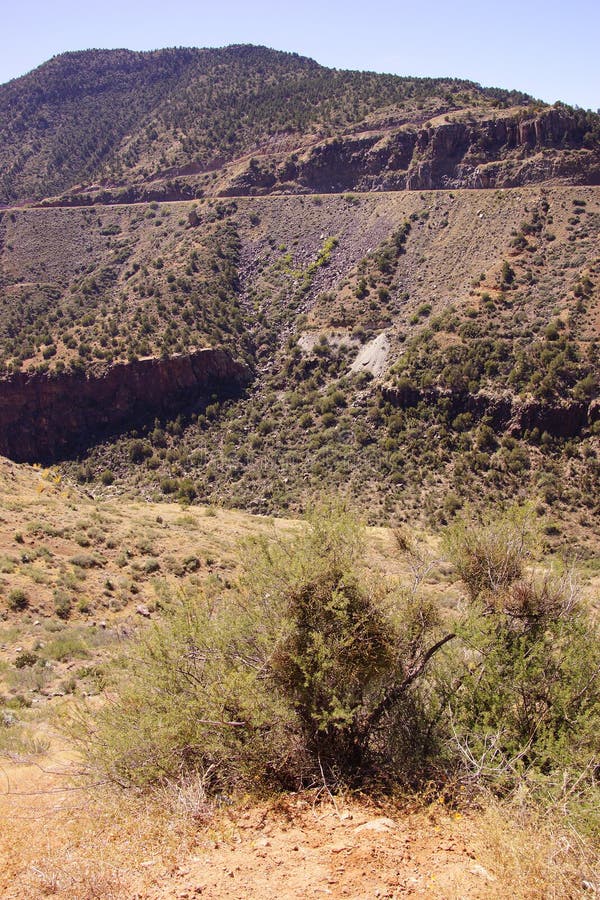 Steep Valley of Salt River Canyon Stock Image - Image of canyon ...