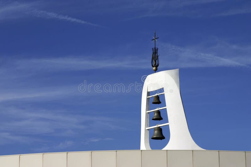 Steeple with bells stock photo. Image of blue, church - 1712050