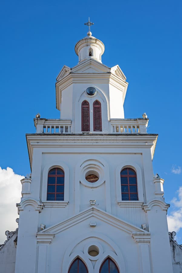 Steeple of an Old Colonial Church Stock Image - Image of steeple ...