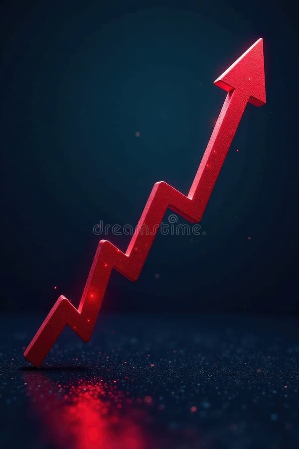 Steeply Falling Graph, Arrow Pointing Down, Dark Background, Collapse ...