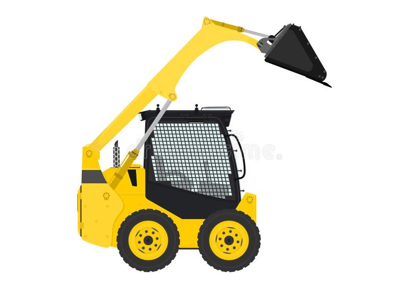 Steer loader. stock vector. Illustration of machinery - 93113439