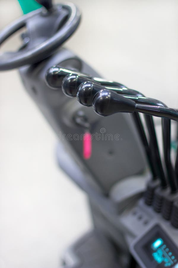 Steering and Cab of Forklift with Levers. in Stock.steering and Cab of ...
