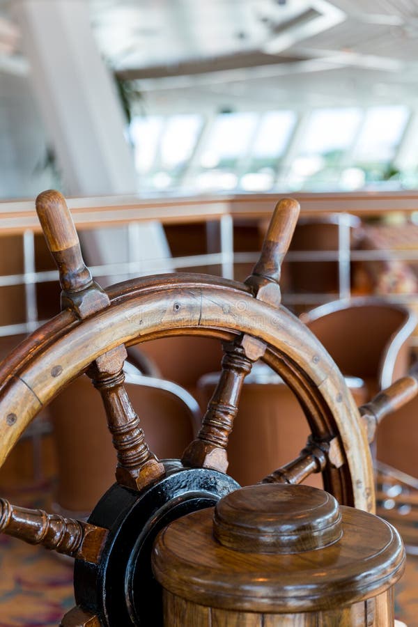 Steering Hand Wheel Ship Close-up Stock Image - Image of closeup, boat ...