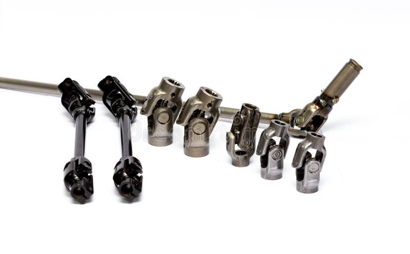 Steering Joint for Car Isolated on White Background Stock Image - Image ...