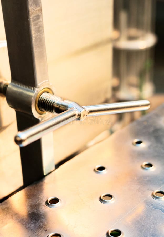 Steering Wheel Adjustment Mechanism. Stock Image - Image of shiny ...