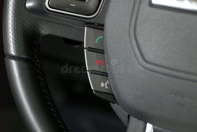 Steering Wheel Button, Voice Control Stock Photo - Image of cockpit ...