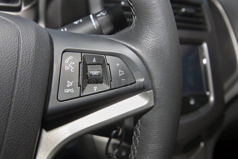 Steering wheel stock image. Image of cabin, interior - 57269083