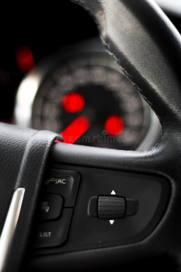 Steering Wheel Comands Dashboard As Background Stock Photos - Free ...