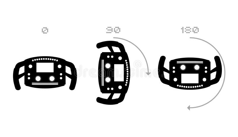 Formula Steering Wheel Illustration Stock Vector - Illustration of ...