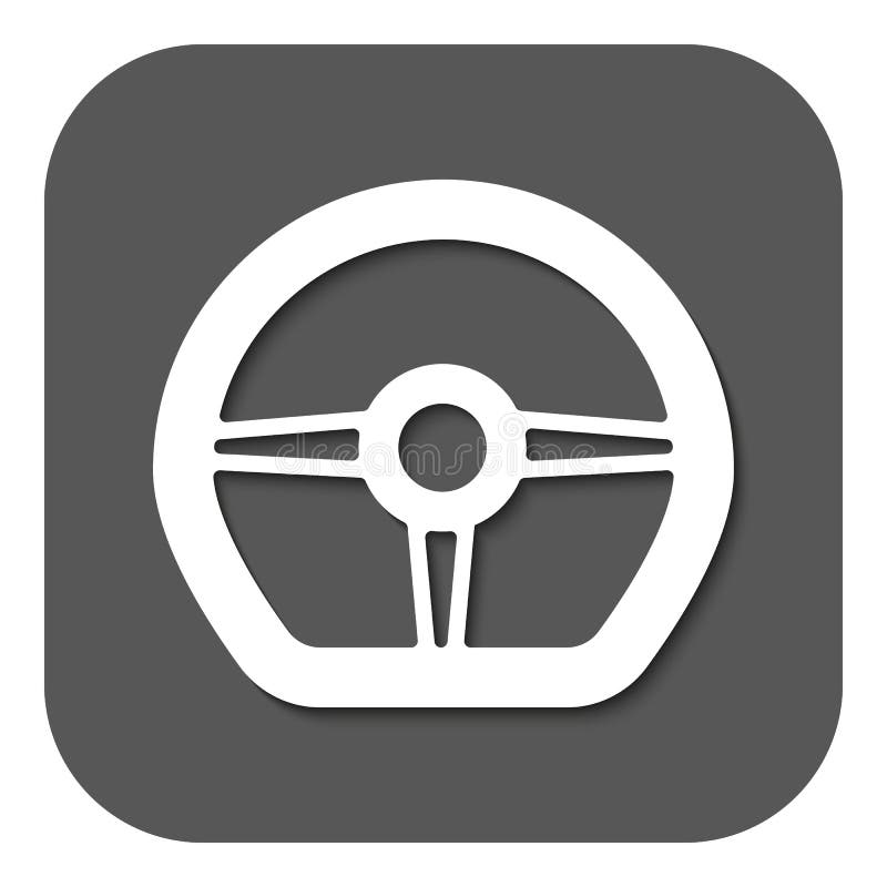 The Steering Wheel Icon. Auto Symbol Stock Vector - Illustration of ...