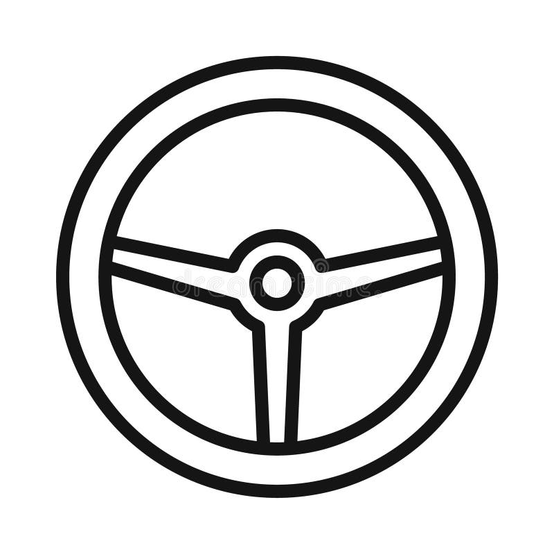 Precision Steering Wheel Icon for Driving Simulators Stock Vector ...