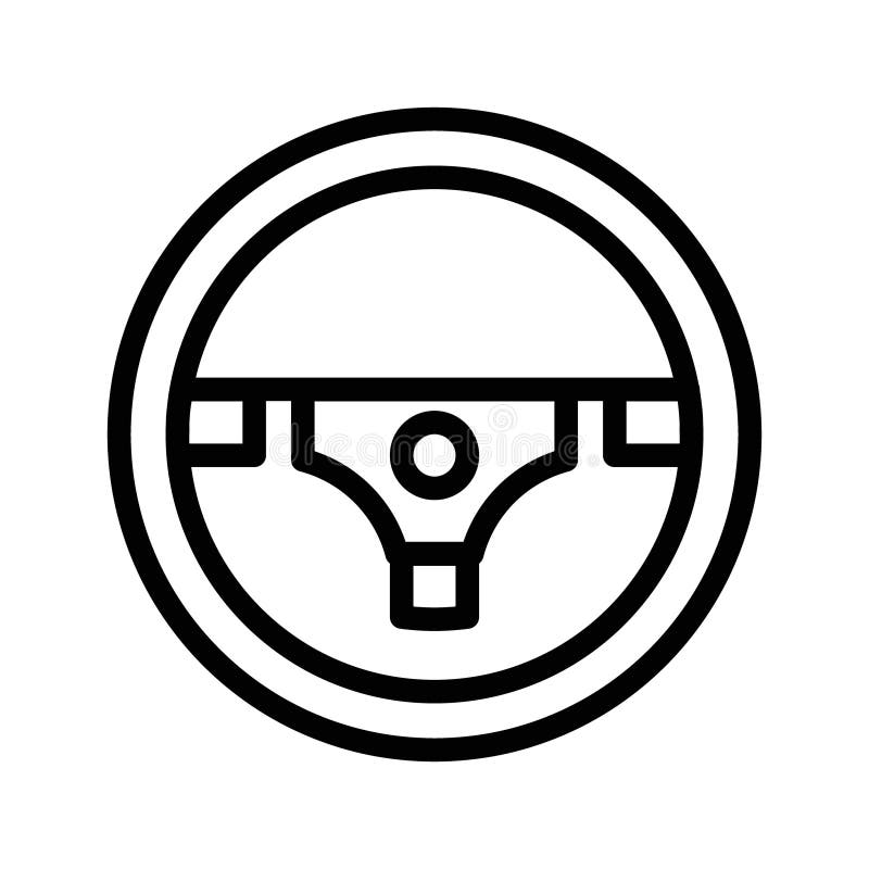 Steering Wheel Icon Design in Filled and Outlined Style Stock Vector - Illustration of wheel ...