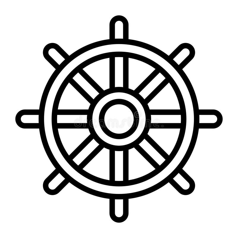 Steering Wheel Icon Steering Ship, Steering Wheel Control Concept ...
