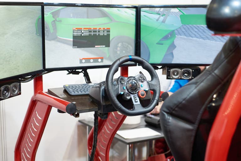 Interactive Computer Racing Simulator Stock Photos - Free & Royalty ...