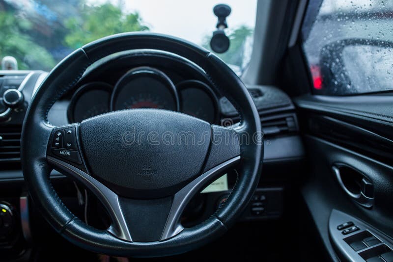 Steering wheel, Interior stock photo. Image of front - 81530062