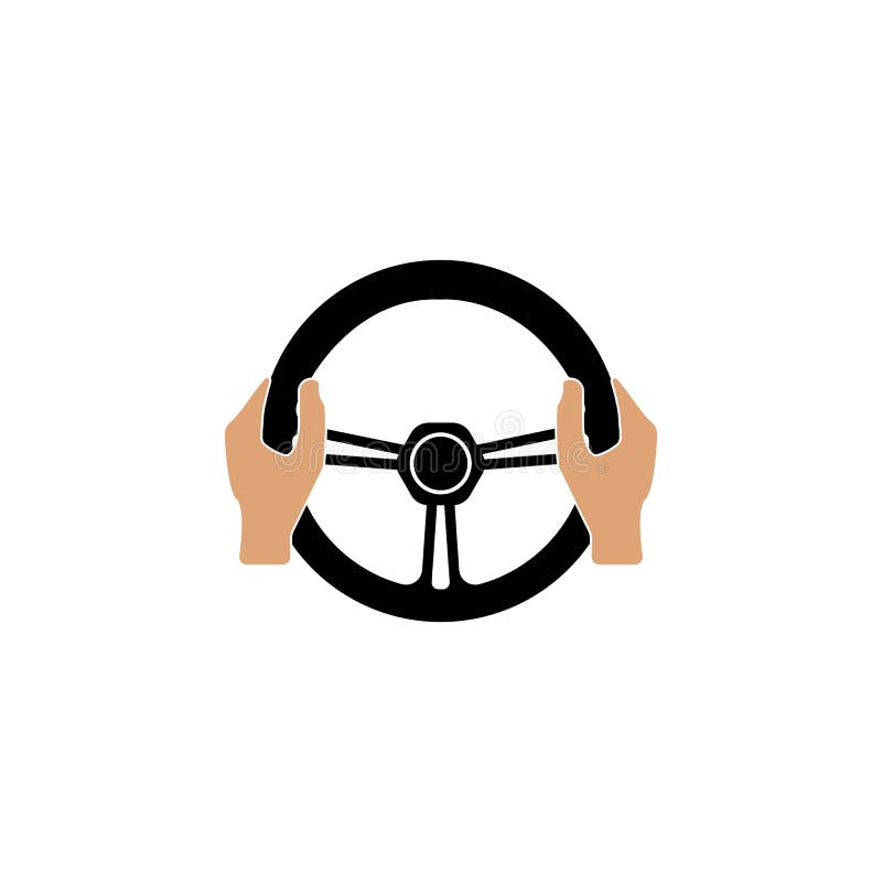 Steering wheel logo stock vector. Illustration of graphic - 193604058
