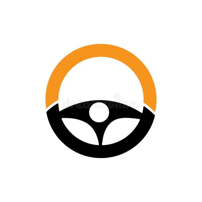 Steering wheel logo vector stock vector. Illustration of lock - 174359750