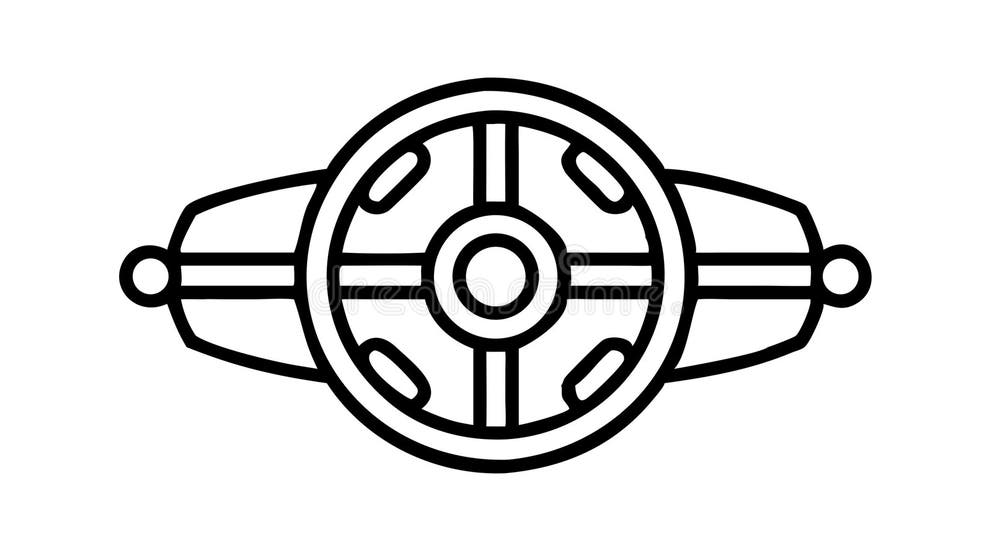 Steering Wheel, Navigation Control Icon, Vector Design Generative AI ...