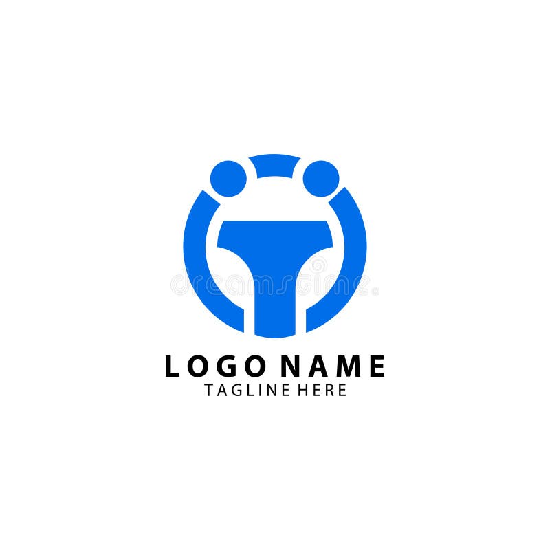 Steering Wheel and People Symbol Logo Design Vector Stock Vector ...