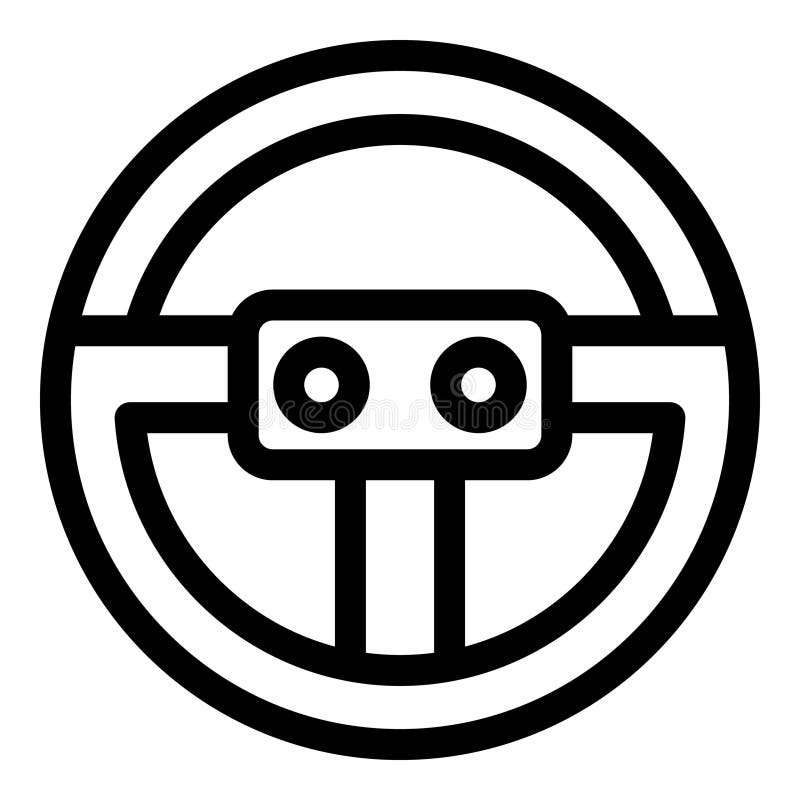 Steering Wheel Symbol with Buttons Controlling Multimedia System for ...