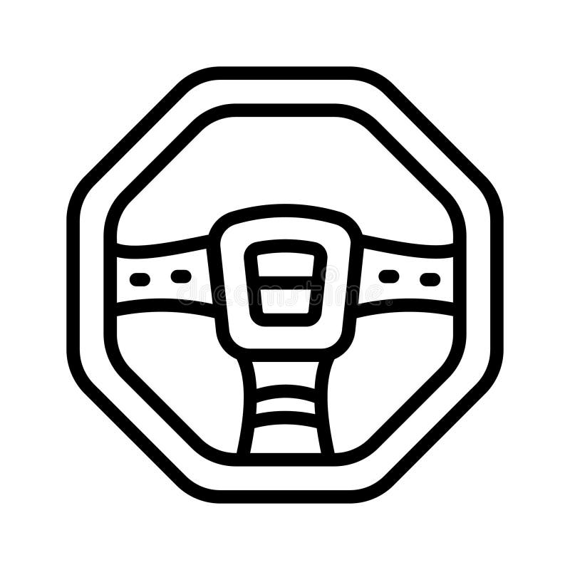 A Steering Wheel Symbolizing Driving, Control, and Racing Games Stock ...