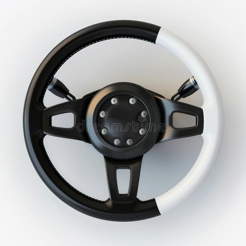 Steering Wheel with Two Tone Leather. Auto Part for Vehicle Direction ...