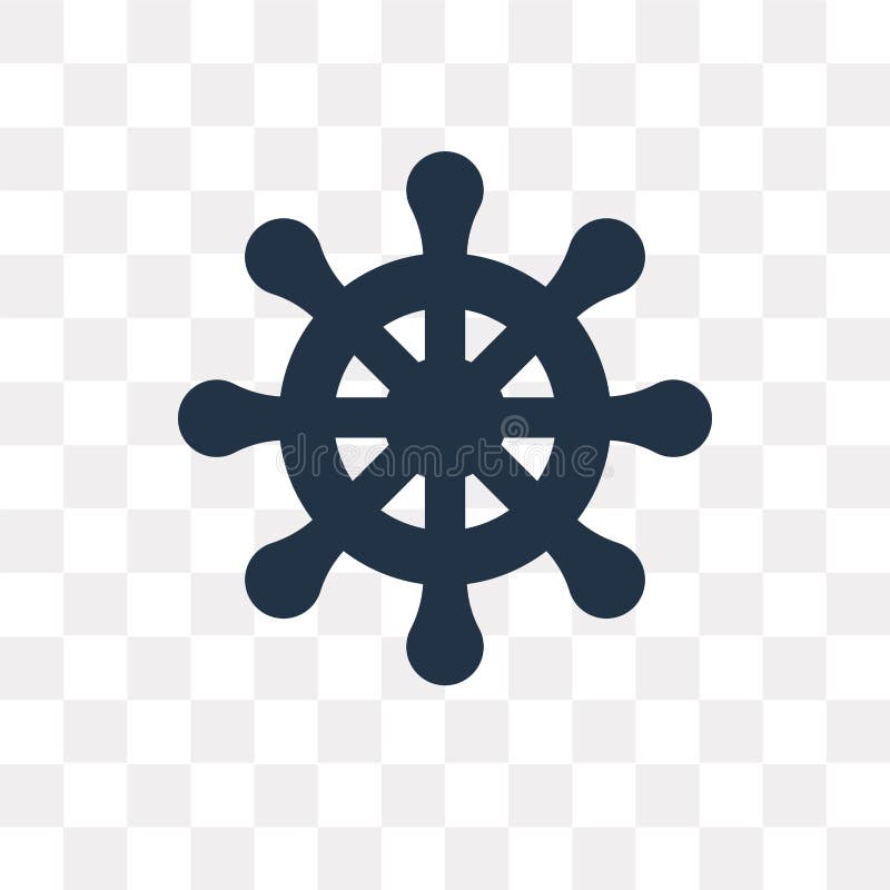 Steering Wheel Vector Icon Isolated on Transparent Background, S Stock ...