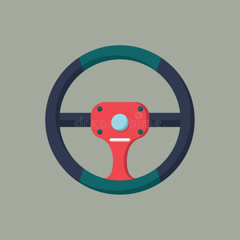 Steering Wheel. Vector Illustration Decorative Design Stock Vector ...