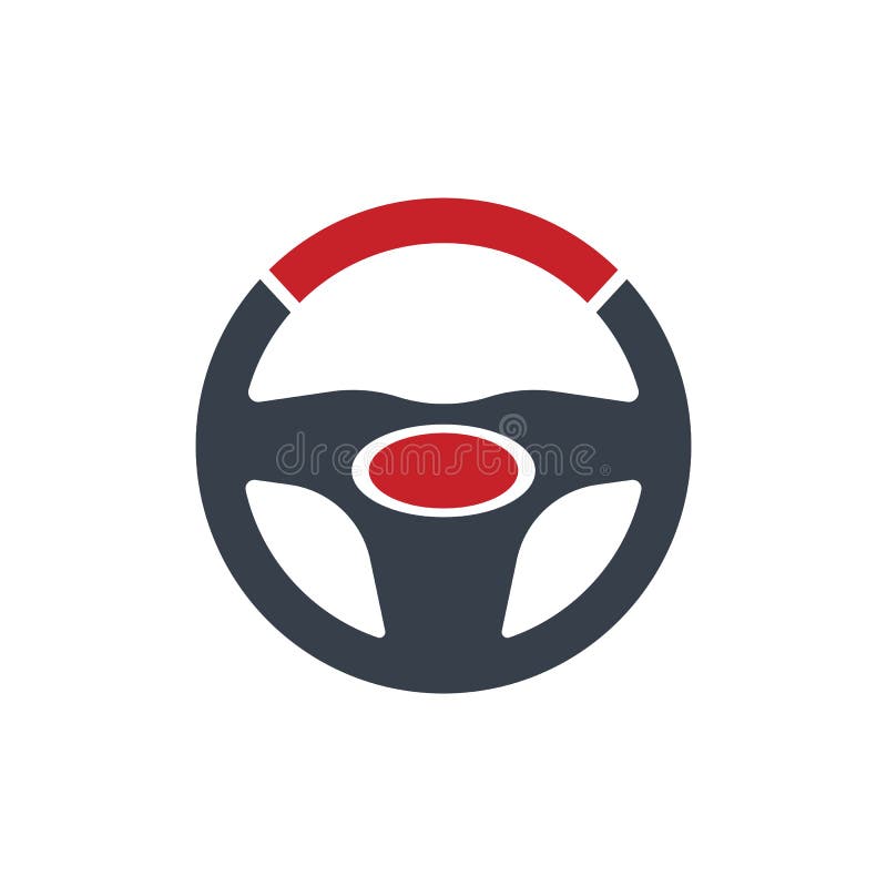 Steering Wheel vector logo stock vector. Illustration of horn - 179096580