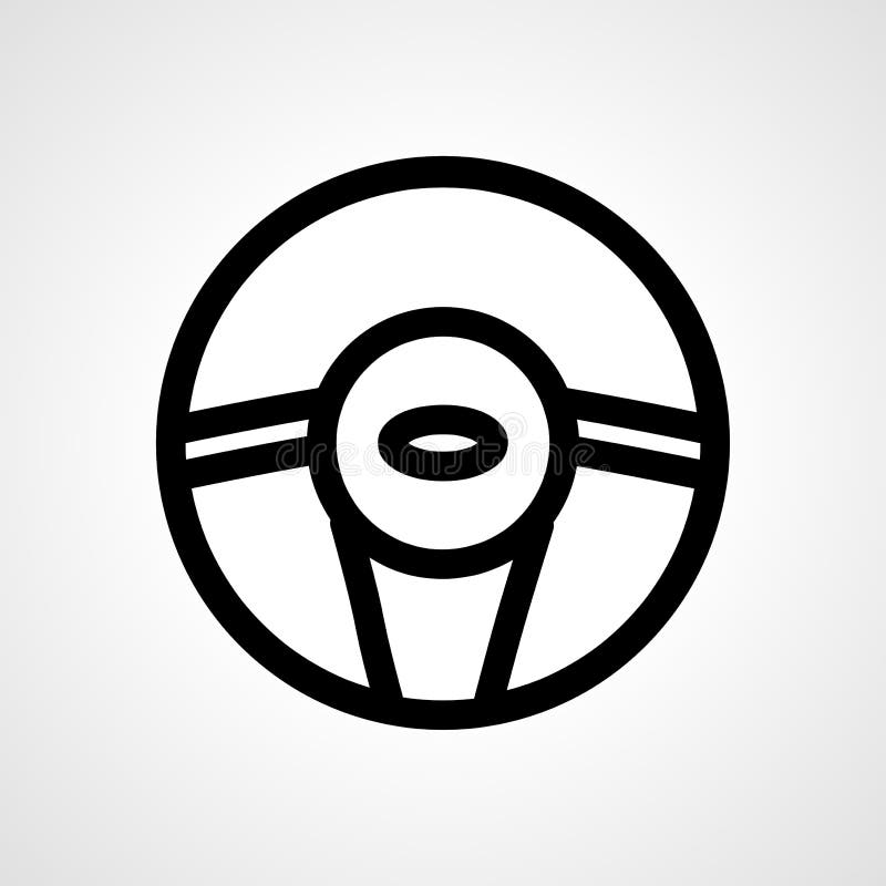 Steering Wheel Line Icon. Steering Wheel Linear Outline Icon Stock ...