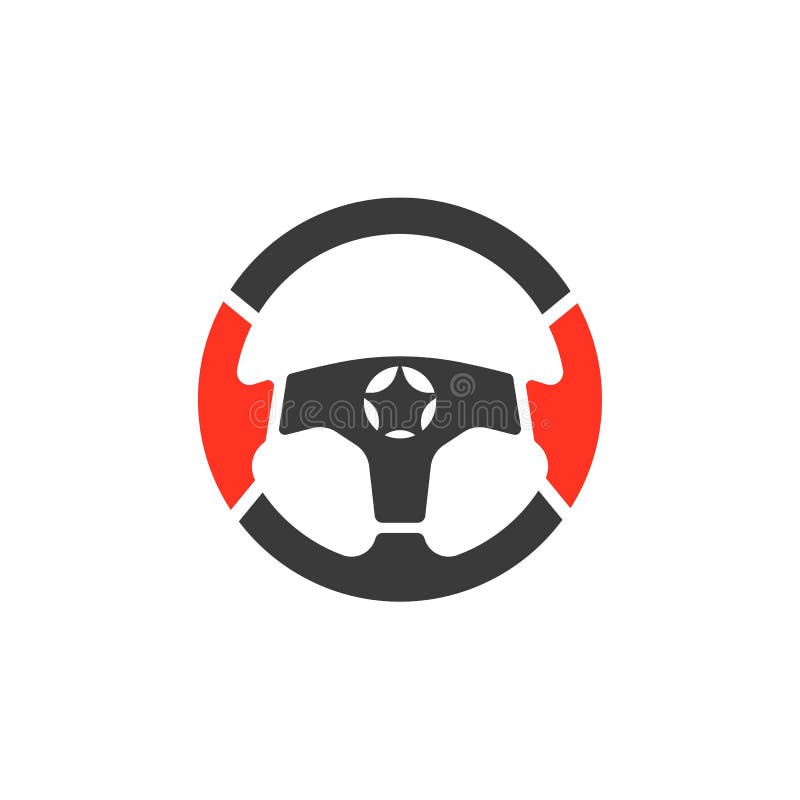 Steering Wheel vector logo stock vector. Illustration of graphic ...