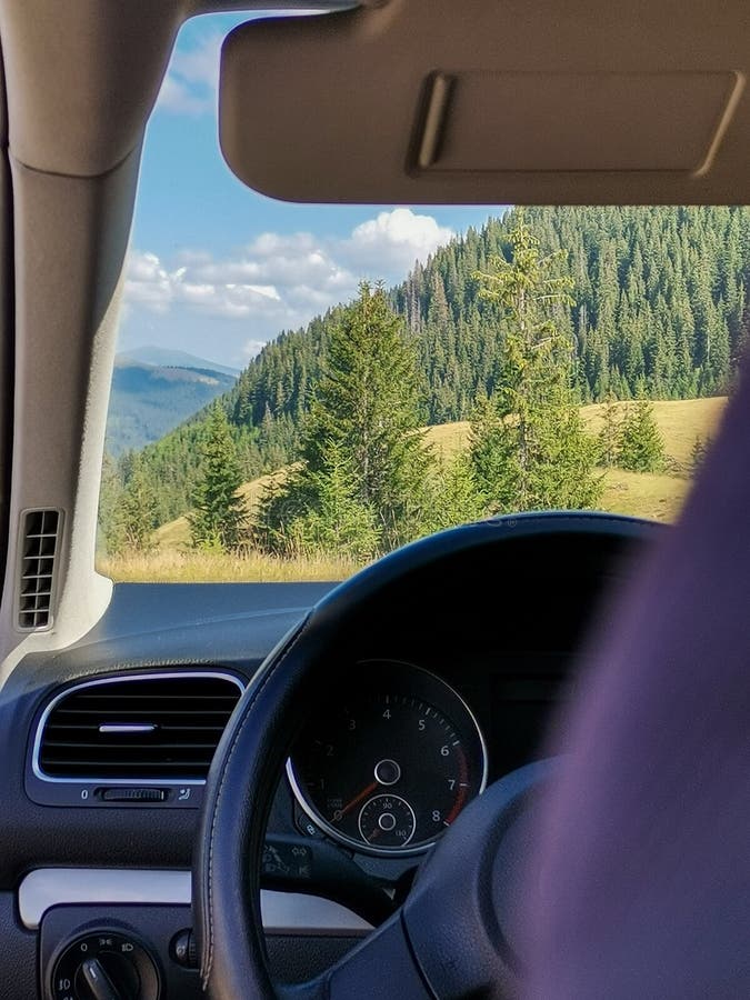 Steering wheel view stock image. Image of insidecar - 263075767