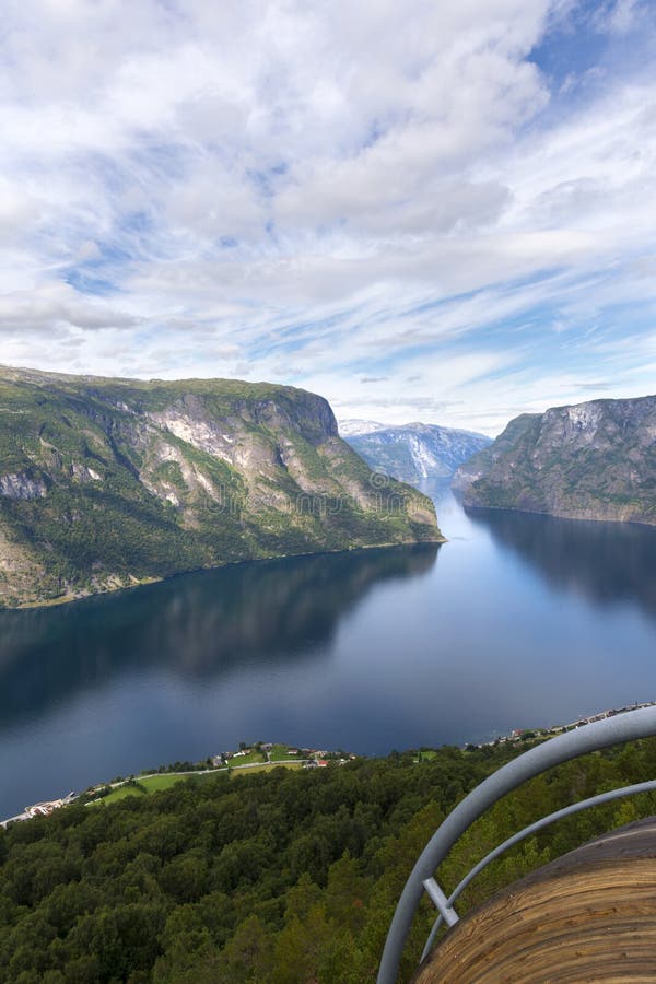 Stegastein view point stock image. Image of mountains - 76690659