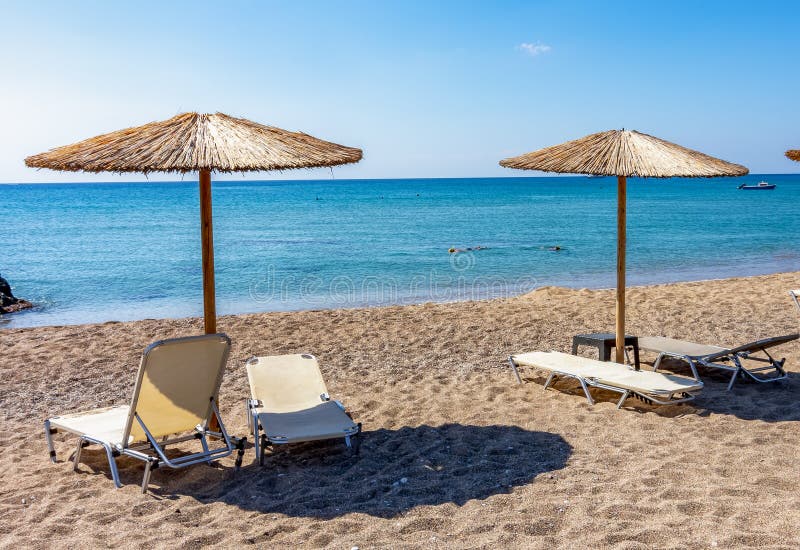 Stegna Beach on Rhodes Island, Greece Stock Image - Image of rhodos ...