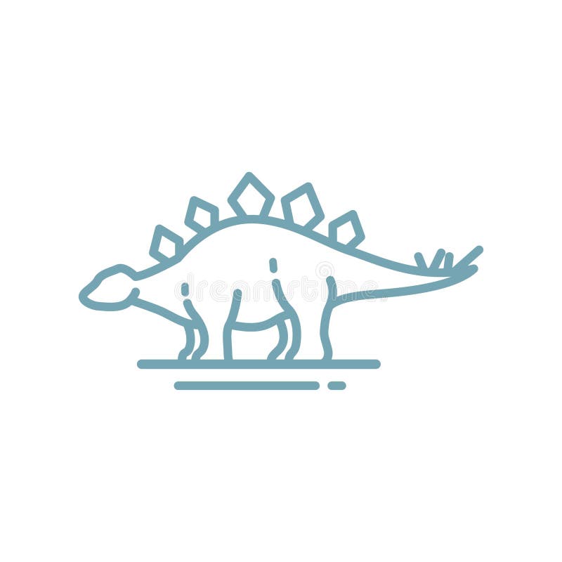 Stegosaurus. Vector Illustration Decorative Design Stock Vector ...